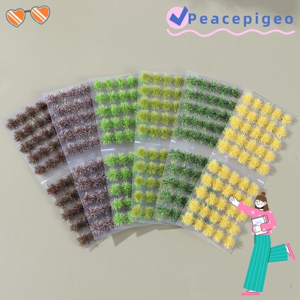 PEACEPIGEO 50PCS Miniature หญ้า Bushes DIY วัสดุรถไฟก่อสร้างโต๊ะทรายฉากพืช Cluster | Shopee Thailand