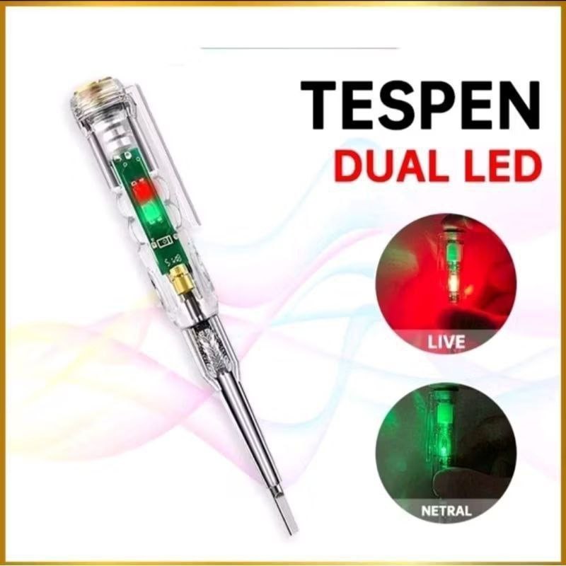 TESPEN ELECTRIC SCREWDRIVER ตรวจสอบสายเคเบิลคุณภาพ LED คู่ | Shopee ...