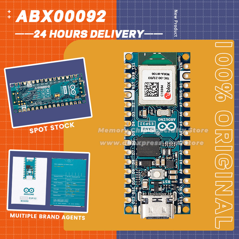 1ชิ้น/ล็อต! บอร์ดพัฒนา Arduino Nano ESP32 ABX00092 ESP32-S3 ใหม่ | Shopee Thailand
