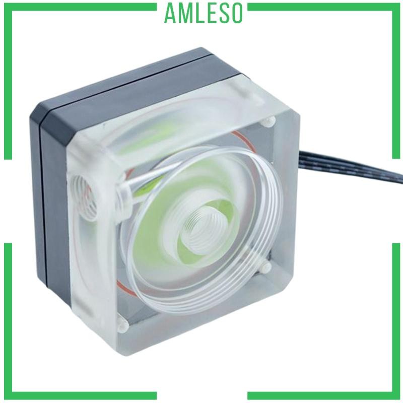 [Amleso] CPU Water Cooler Pump /H PWM Control Pub-Szm6 Mute 4 ซม.ความ ...