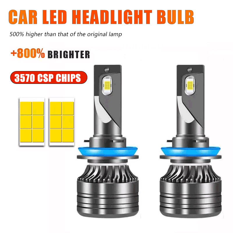หลอดไฟ LED สำหรับรถยนต์ 2 ชิ้น 3570 CSP 280W 20000LM H1 H4 H7 H11 HB3 HB4 9005 9006 Canbus ไม่มี ...