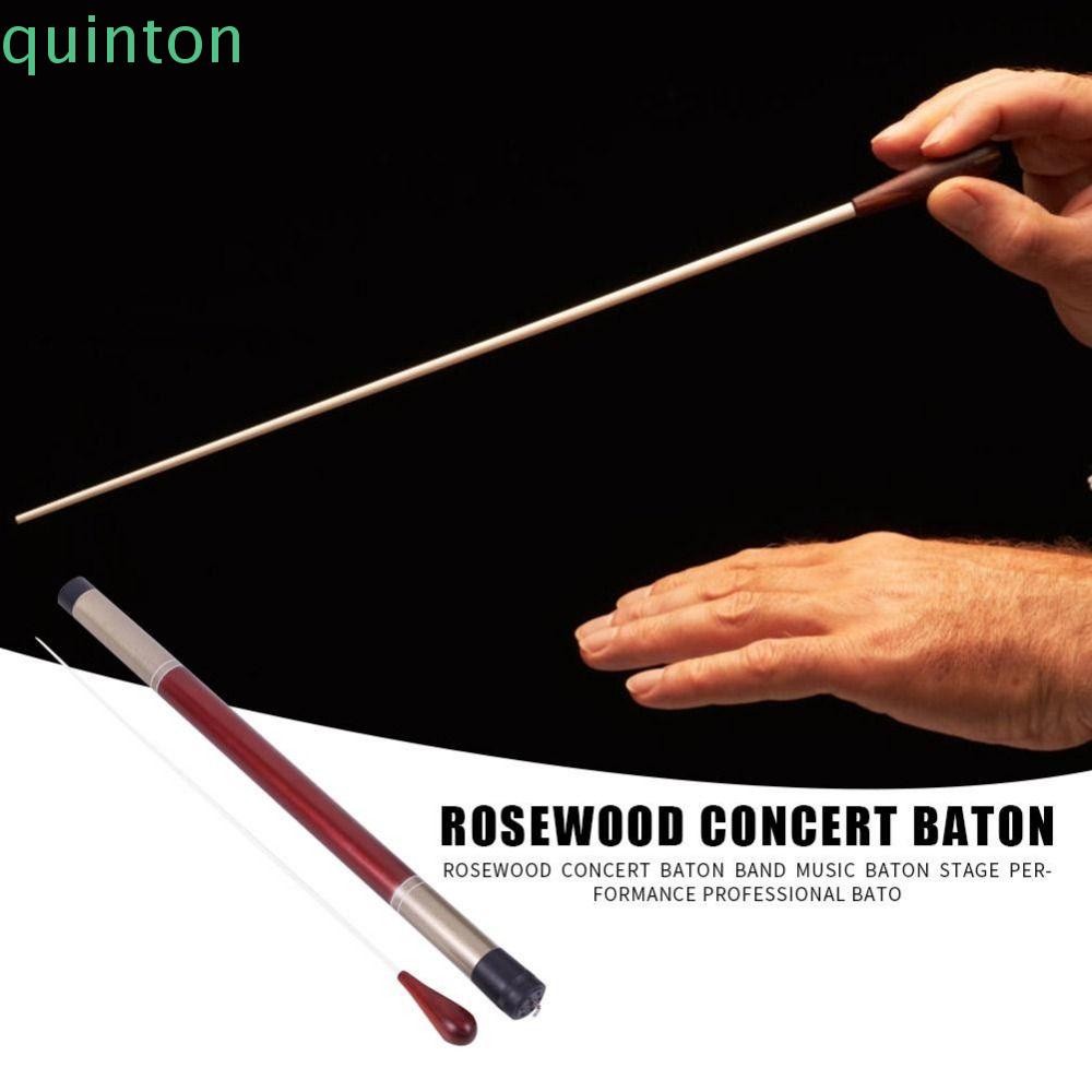 QUINTON Conductor Stick, Fiber Tube Pear Shaped Handle Orchestra Band ...