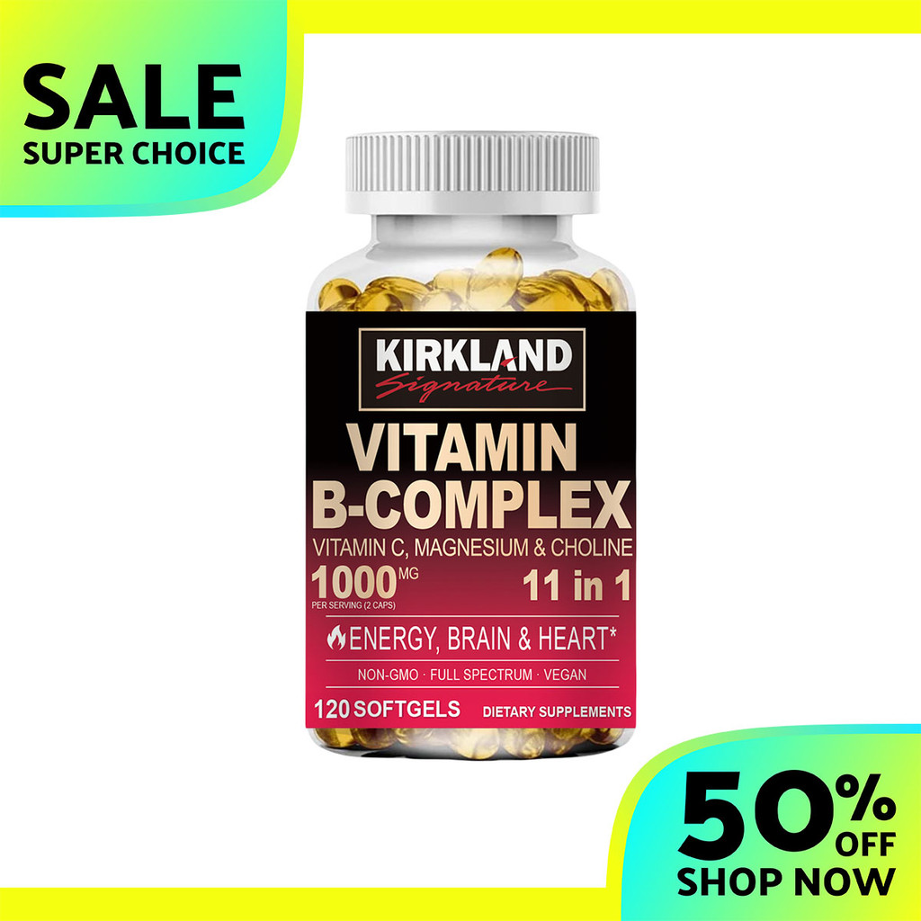 KIRKLAND Vitamin B Complex Capsule วิตามินบีรวมเต็มรูปแบบ · การเผาผลาญ ...
