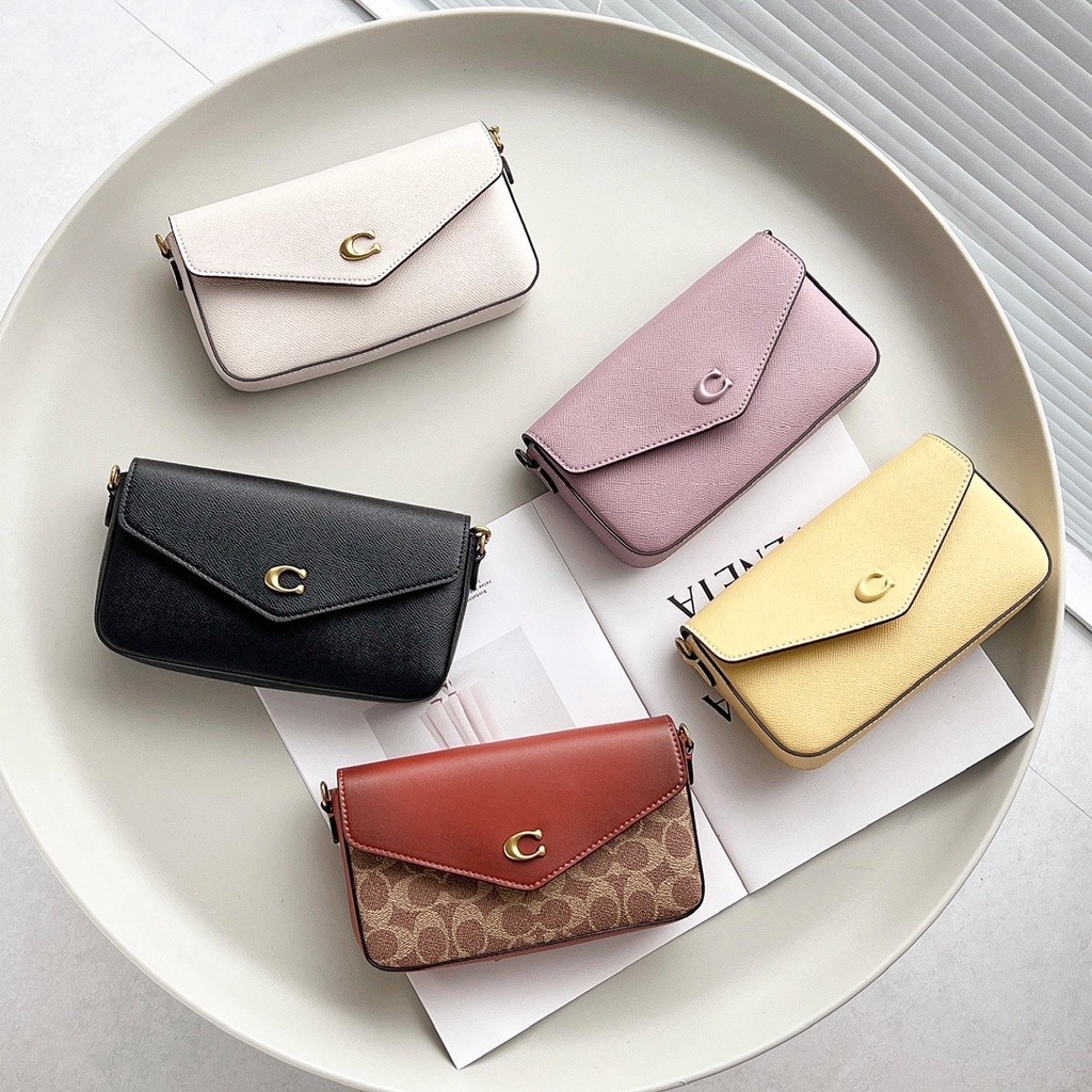 Wyn Crossbody C8442 C8439 C8749 กระเป๋าสะพายแบบซอง แท้ COAC H ซองใส่บัตรสุภาพสตรีพิมพ์ลายหนัง ...