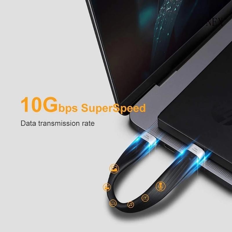 NEX Type c ถึง Type-c USB A Data Sync สายไฟ 3A สายชาร์จเร็วสําหรับ Type ...
