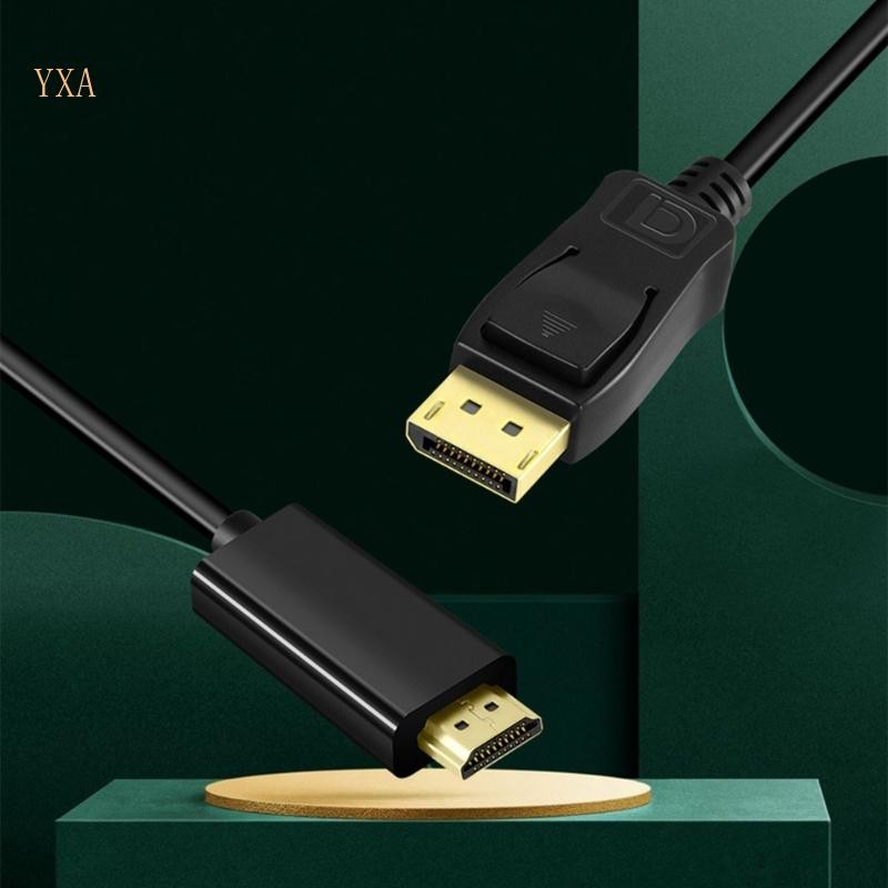 YXA 4K60Hz DisplayPort ไปยังตัวแปลงสายเคเบิลที่รองรับ HDTV ปลั๊กชุบทอง ...