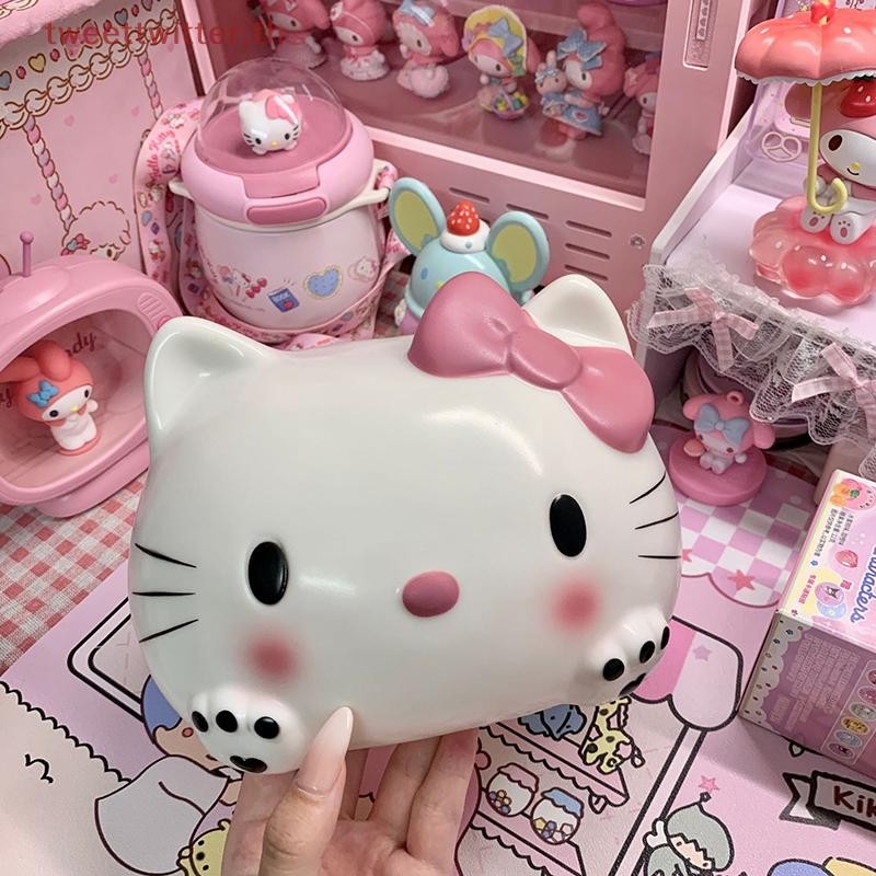 Tweet Kawaii Hello Kitty กล่องกระดาษทิชชูอะนิเมะ Sanrio KT Cat ...