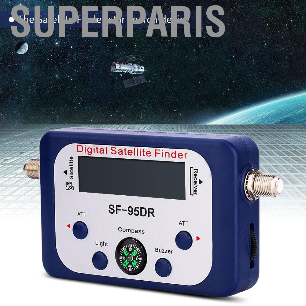 Superparis Digital Satellite Finder LCD Screen Detection Measuring ...