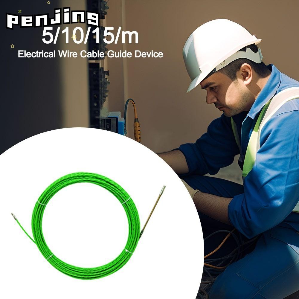 PENJING สาย Push Puller, 4 มม.สายสีเขียวคู่มือเทป Puller, Telecom ช่าง ...