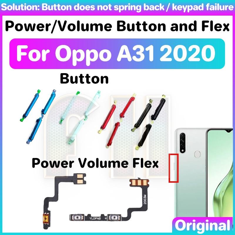 ปุ่มปรับระดับเสียงไฟ Flex สําหรับ OPPO A31 2020 สวิทช์เปิด OFF Key Mute ...