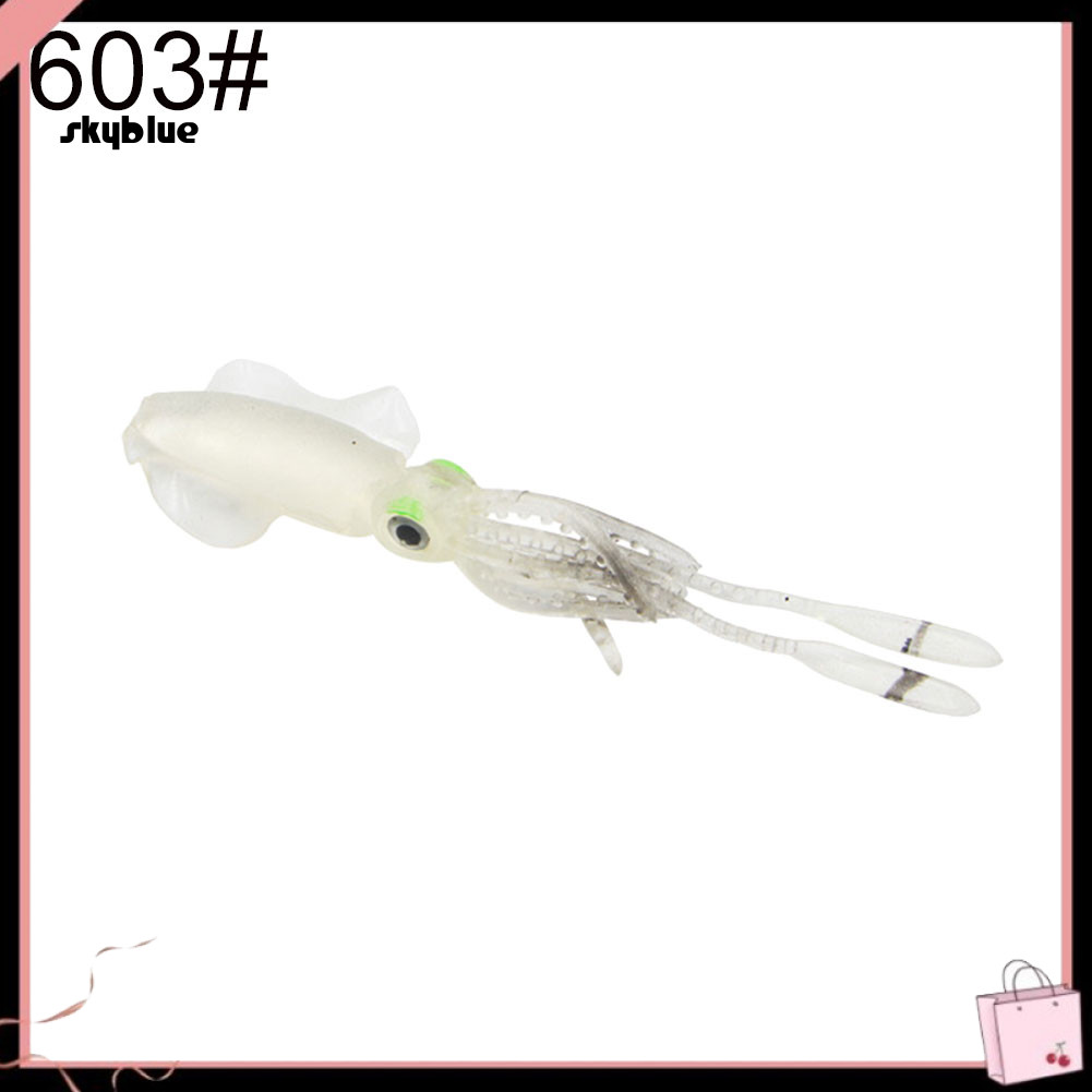 [Sy] ปลาหมึกประดิษฐ์ Cuttlefish Shape Night Fishing Soft Lure Bait ...