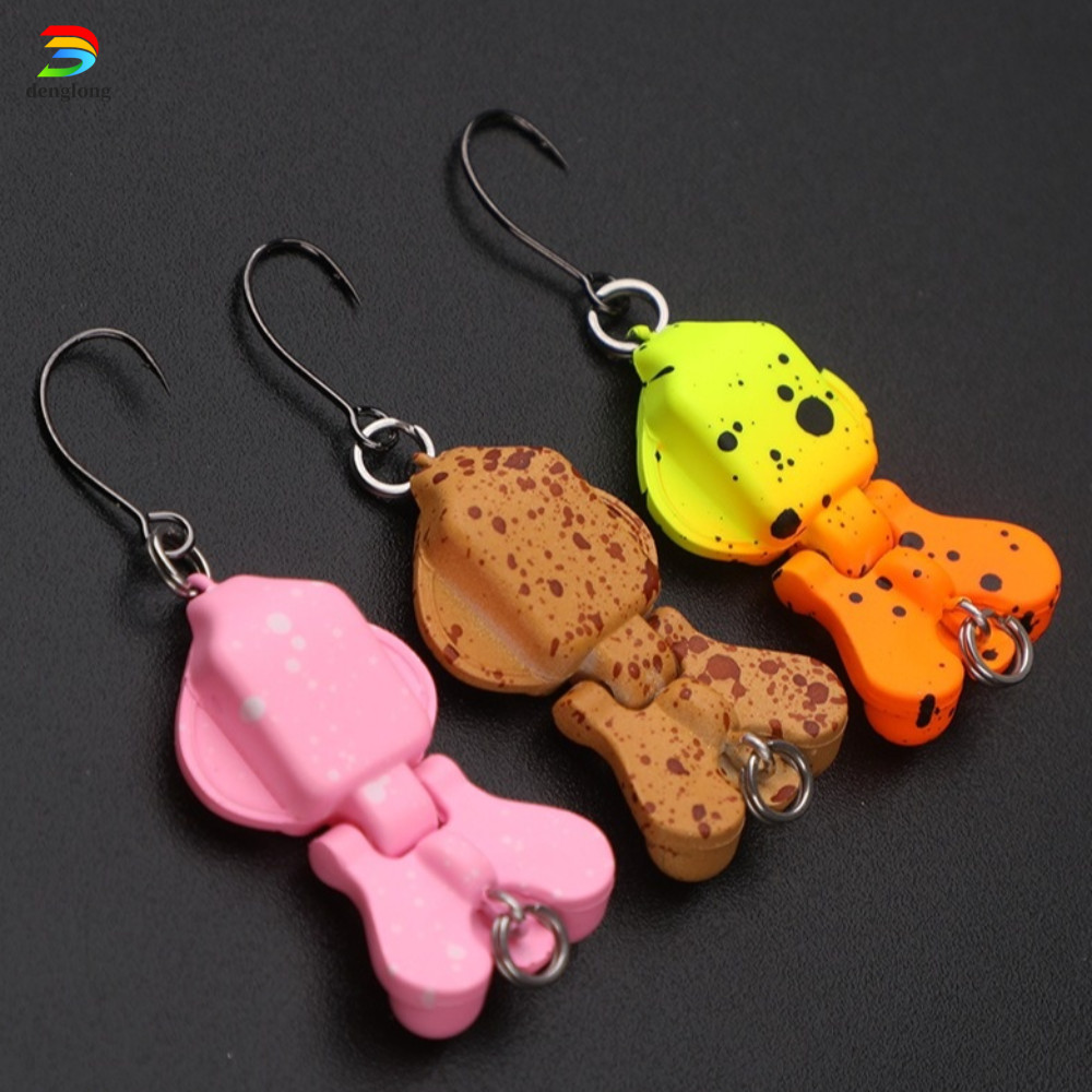 DENGLONG 1 ชิ้นเหยื่อตกปลา โลหะสองส่วน Hard เหยื่อปลาหมึก Universal Wobblers Jigging 2g 2.9 ซม. ...