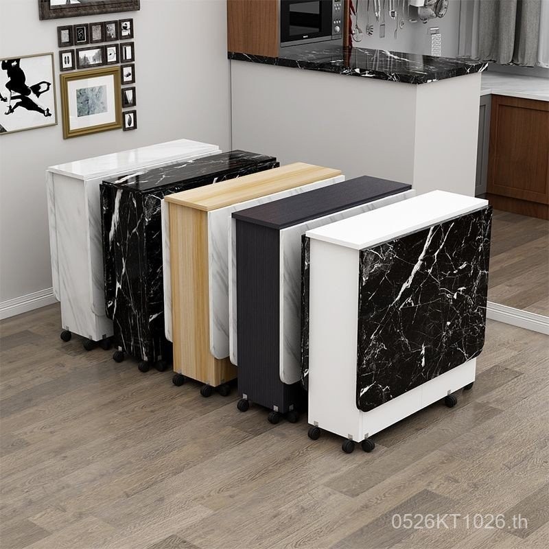 โต๊ะรับประทานอาหารสี่เหลี่ยมหลายฟังก์ชันขยายได้ โต๊ะเล็กพับได้สำหรับอ ...