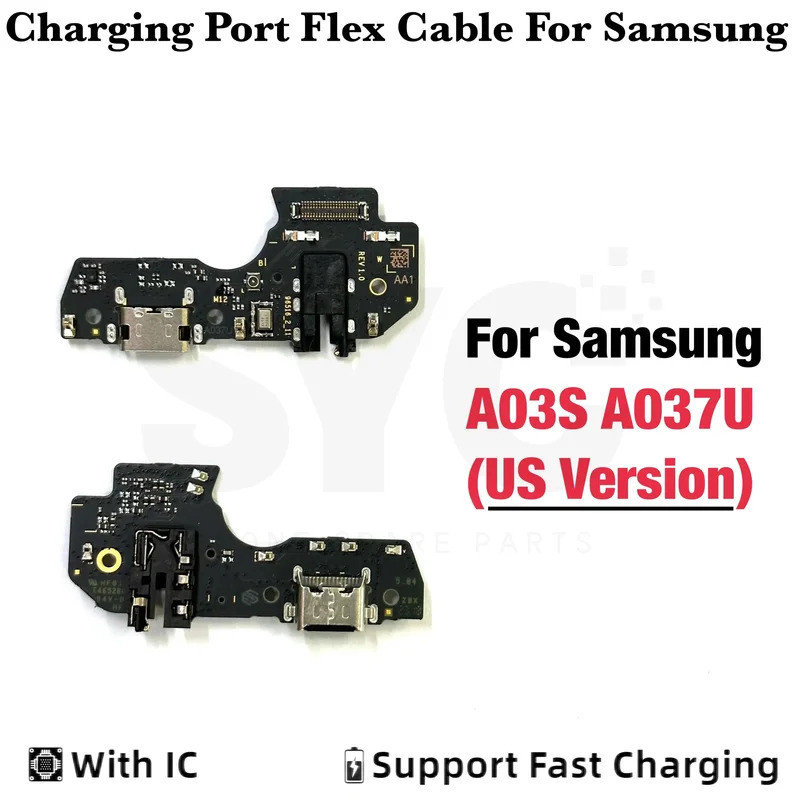 คุณภาพดีสําหรับ Samsung A03S A037U USB ชาร์จพอร์ต Charger Dock ...