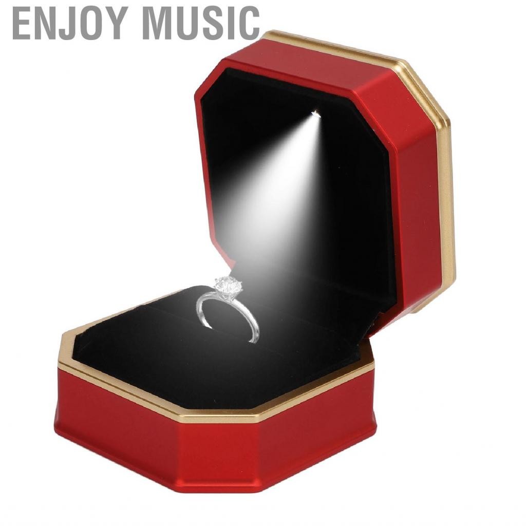 Enjoy Music LED Ring Box Light Up Luxury Interior Interior Red ...