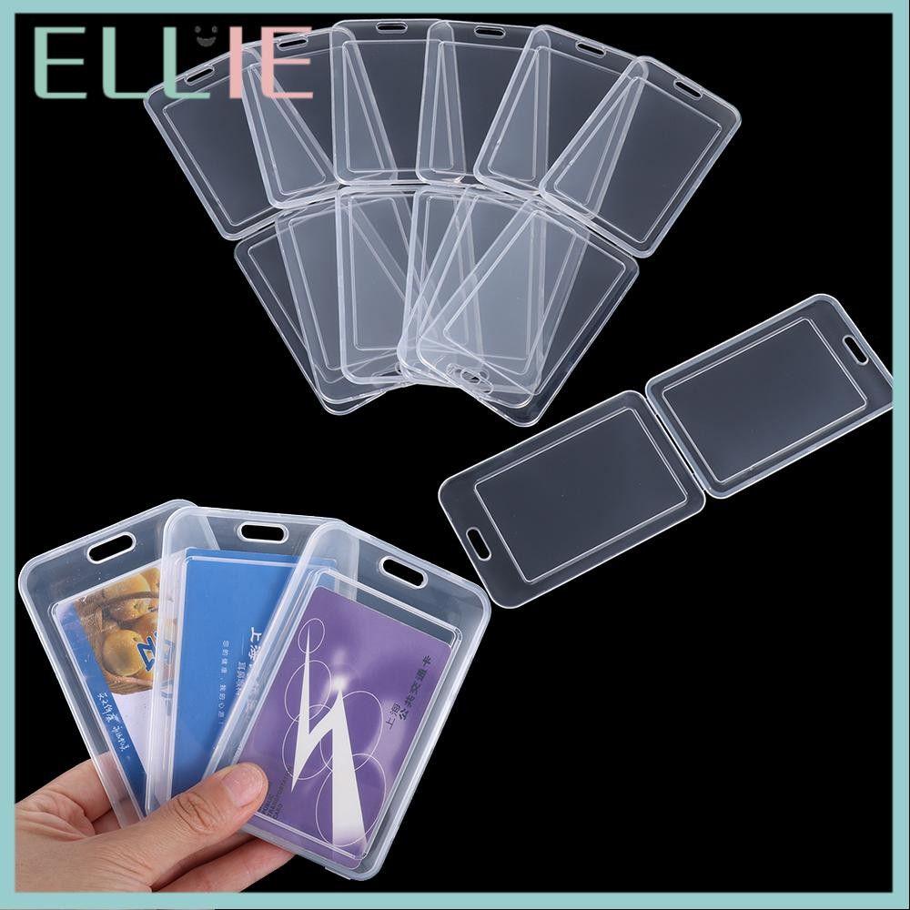 ELLIE 10 ชิ้นผู้ถือบัตรพลาสติกแข็ง Trading Card Sleeves Bus Card ปก ...