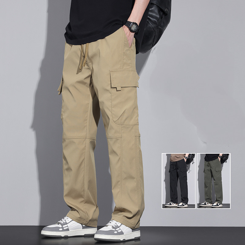American Work Pants กางเกงกระเป๋าลําลองผู้ชายทรงหลวม | Shopee Thailand