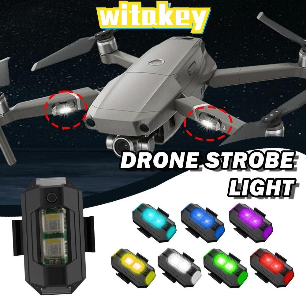 WITAKEY ไฟแฟลชโดรน, ไฟเตือนการชาร์จ USB เจ็ดสี, ไฟเตือนว่าวแบบแฟลชฉุกเฉิน | Shopee Thailand