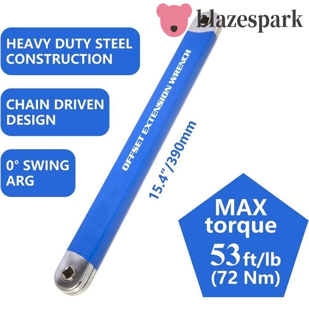 BLAZESPARK 5 ชิ้นประแจขยาย, Ratchet แรงบิดเครื่องมือโรงรถยานยนต์, 15.4 นิ้วผสมแบบไดนามิกรถ ...