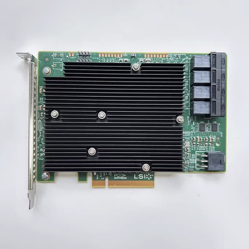 PCI-E 3.0 HBA IT โหมด SAS Host Bus อะแดปเตอร์ LSI 9300-16i 12Gb/s Disk Array card ใช้ | Shopee ...