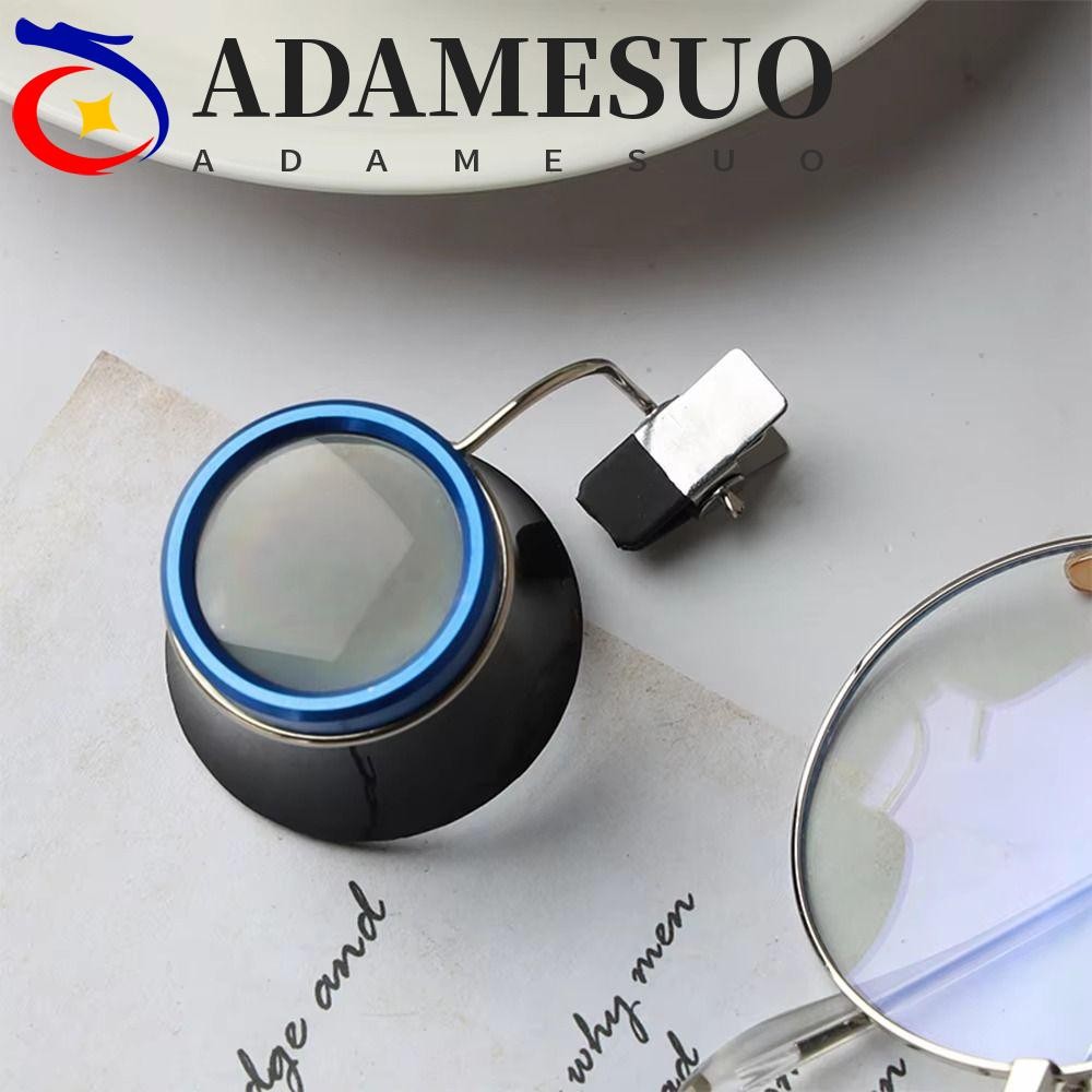 ADAMESUO Clip-Onแว่นขยาย,ช่องมองภาพเลนส์ขยาย,ซ่อมเครื่องมือแบบพกพาเลนส์ขยายคลิปปรับได้Loupeซ่อม ...