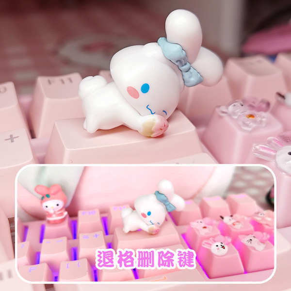 keycap ใส keycap Sanrio Series ที่ไม่ซ้ํากันสามมิติ Keycap ตกแต่ง esc ...