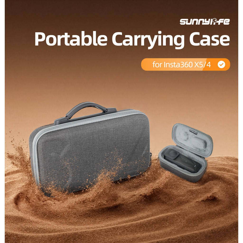 Sunnylife Insta360 X5 Storage Bag X5/4 Stand-alone Bag Portable Suit Case Protective Box ...