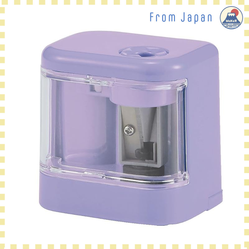 Kutsuwa Spimo Battery-Operated Electric Pencil Sharpener - Black, Purple, Light Blue/ From Japan ...