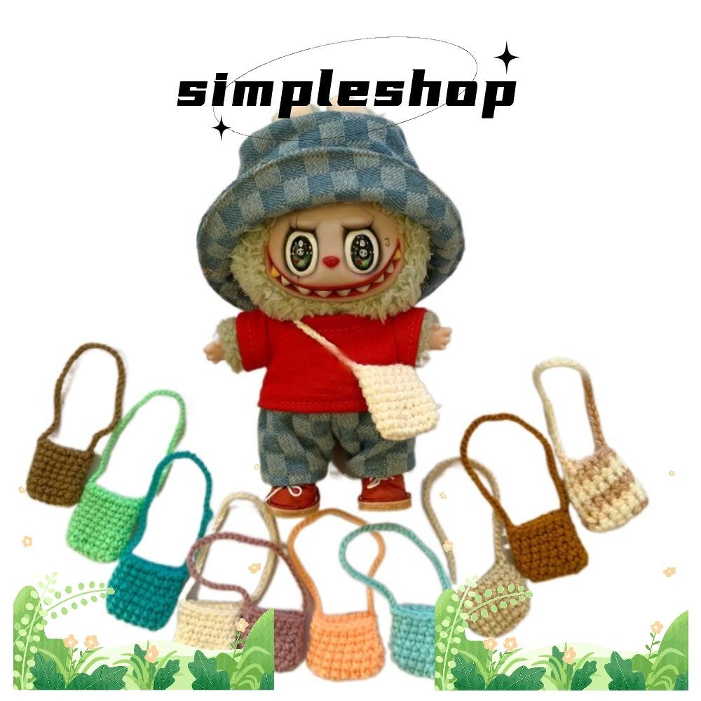 SIMPLESHOP Labubu กระเป๋า, เสื้อผ้าการจับคู่ Hand-made Labubu กระเป๋าสะพายข้าง, Mini เปลี่ยน DIY ...