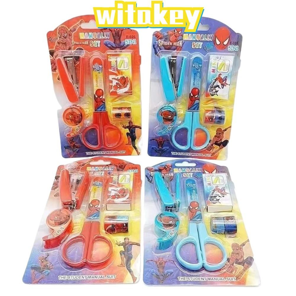 กล่องของขวัญเครื่องเขียน WITAKEY, Spider-Man Unicorn McQueen Labubu ชุด ...