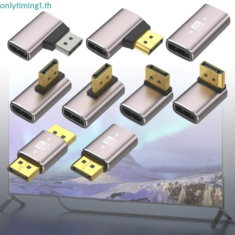เท่านั้นtiming 8K DisplayPort 1 4 อะแดปเตอร์ 90 องศาอะแดปเตอร์ชุบทองมุม ...