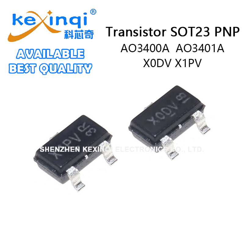 (20-100 ชิ้น) AO3400A AO3401A X0DV X1PV SOT23 NPN ทรานซิสเตอร์พลังงาน ...