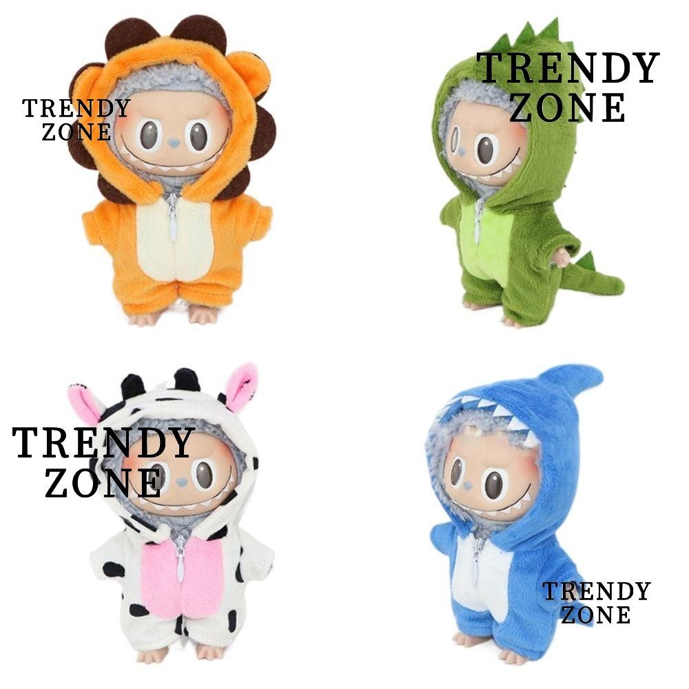 TRENDYZONE Labubu เสื้อผ้า, แดรี่วัวสิงโตไดโนเสาร์ Shark Labubu ...