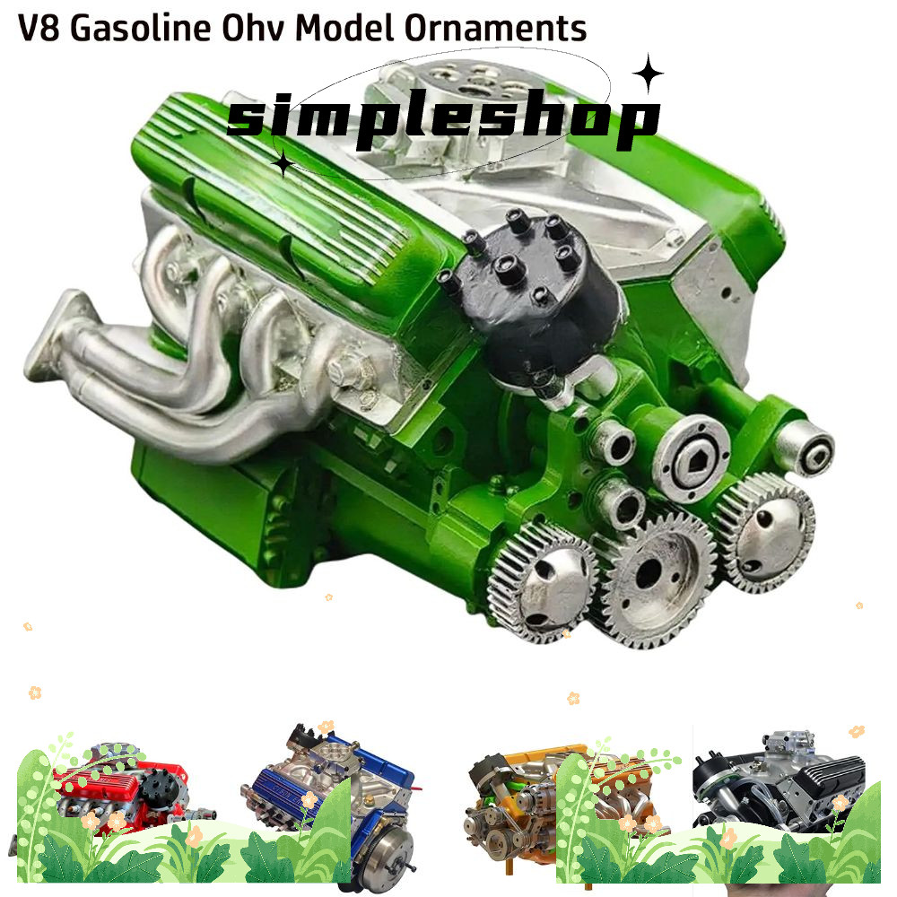 SIMPLESHOP V8 Model Engine Kit, งานฝีมือ DIY V8 รถเครื่องยนต์รุ่น ...