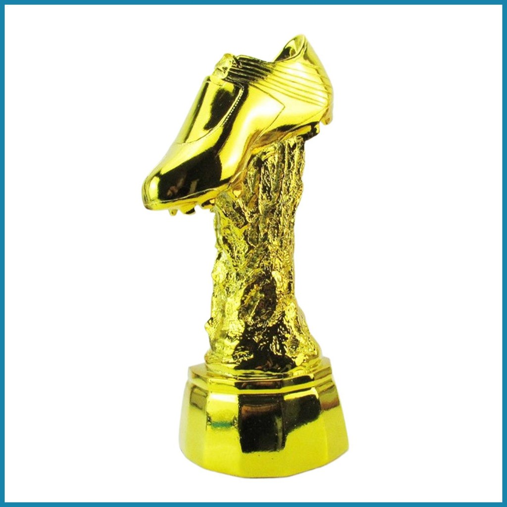 Golden Football Shoe Trophy Sculpture ตกแต่ง Trophy Sculpture เรซิ่น ...
