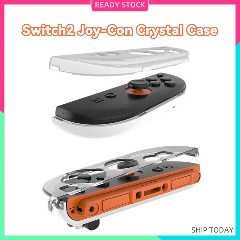 เคสคริสตัล Joy-Con ของ Nintendo Switch2, เคสใสป้องกันพีซีแม่เหล็กคอนโทรลเลอร์ NS2 อุปกรณ์เสริม ...