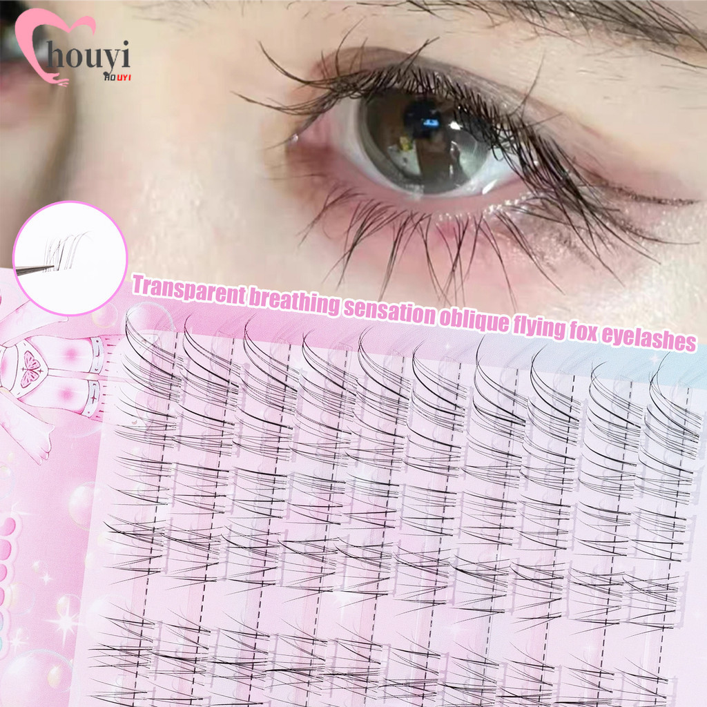 [MAKEUP]กาวซีรีส์ Flying Fox ฟรี Segmented Fake Eyes Lashes - Self ...