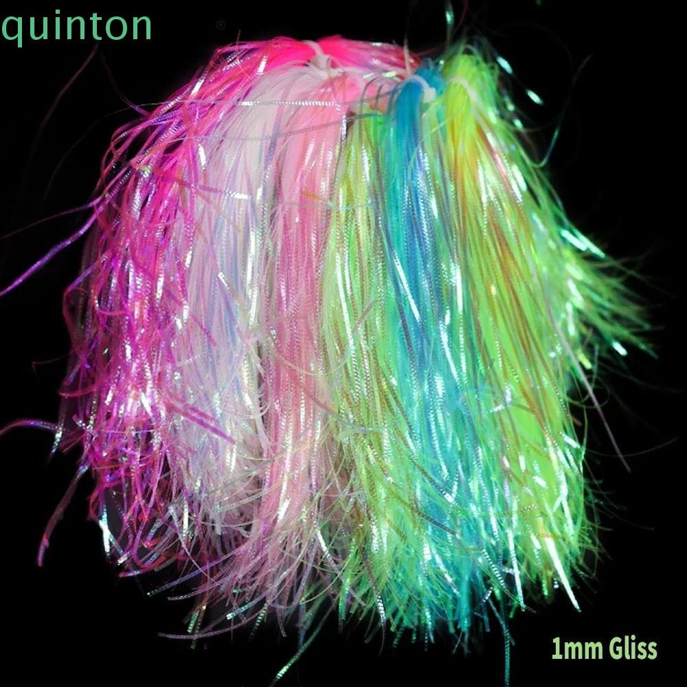 QUITON ลูกฟูกแฟลช Strands, 1 มม.ปลา Scale Tying แฟลช Tinsel, DIY Fly ...
