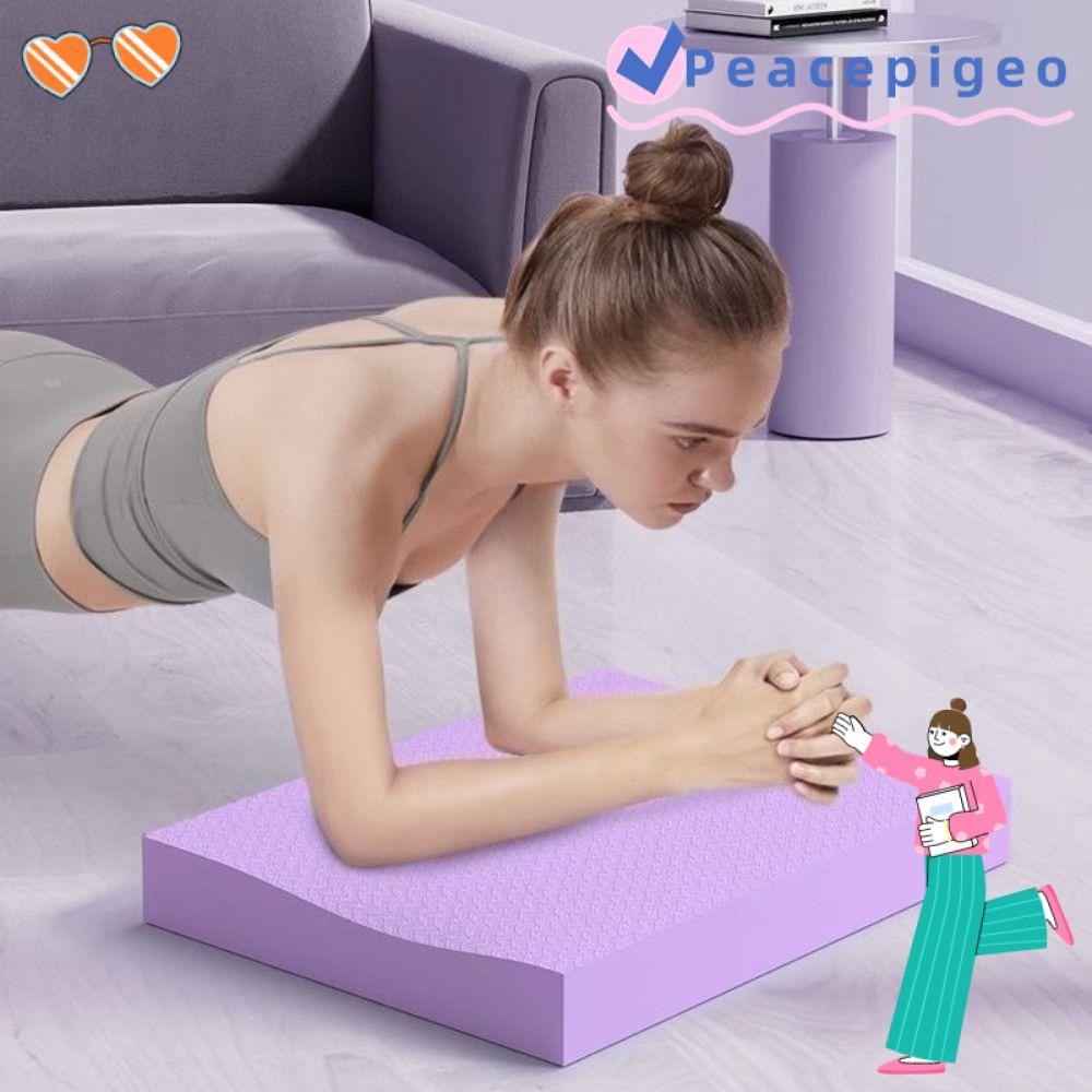 แผ่นบาลานซ์ PEACEPIGEO TPE สีม่วงสีฟ้าสีชมพู เสื่อโยคะความหนาแน่นสูงสำหรับเล่นกีฬа | Shopee Thailand