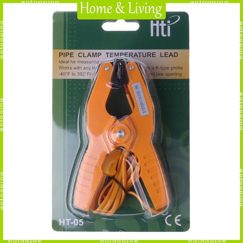 AOTOO ประเภท K Probe Thermocouple Temperature Clamp Lead Sensor Clamp ...
