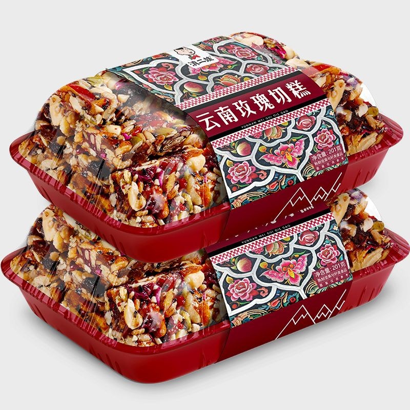 Fei Erwa Handmade Rose Cut Cake Nut Bar ขนมโบราณ High-Protein หอพักพุง ...