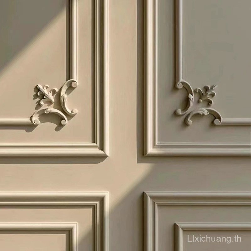 French PU Cornice TV Wall Trim Euro American Ceiling Moulding | Shopee ...
