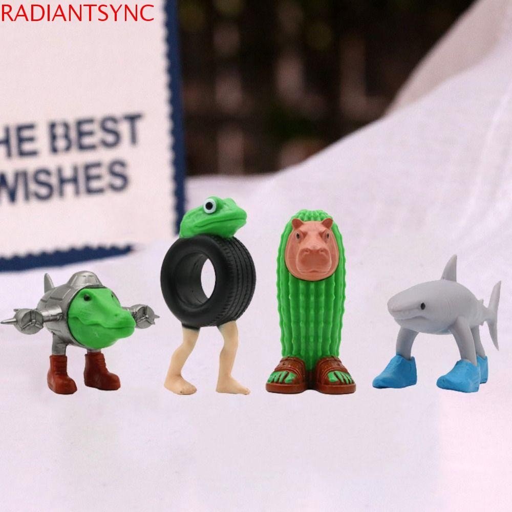 RADIANTSYNC 8 ชิ้น/เซ็ต Tung Tung Sahur รูป, Boneca ambrelam Shimpanzini อิตาเลี่ยน Brainrot รูป ...