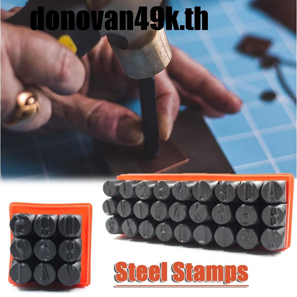 DODONVAN49K Letter Number Punch Mark แกะสลักเหล็กหนังเหล็ก Word Steel ...