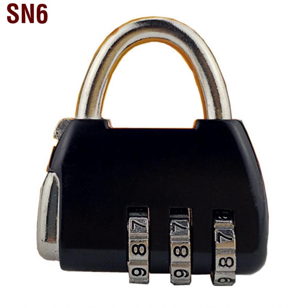 SN6 PADLOCK 3 DIGIT COMBINATION LOCK Security Heavy Duty Zinc Alloy ...