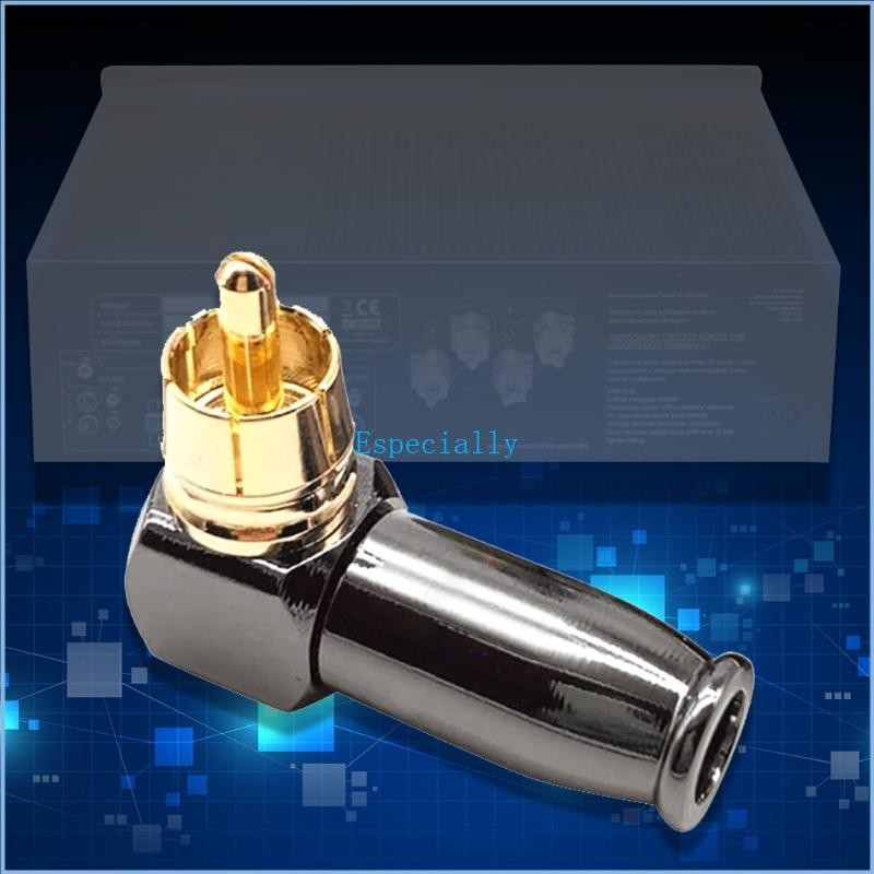 ESP 90 องศา RCA มุมขวาปลั๊กอะแดปเตอร์ Universal RCA Connector Plug ...