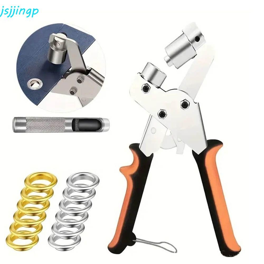 JSJJINGP ชุดตอกตาไก่,มือกดคีมตาไก่ได้อย่างง่ายดาย,น้ําหนักเบาDIYพร้อมGrommetsคู่มือเจาะสําหรับ ...