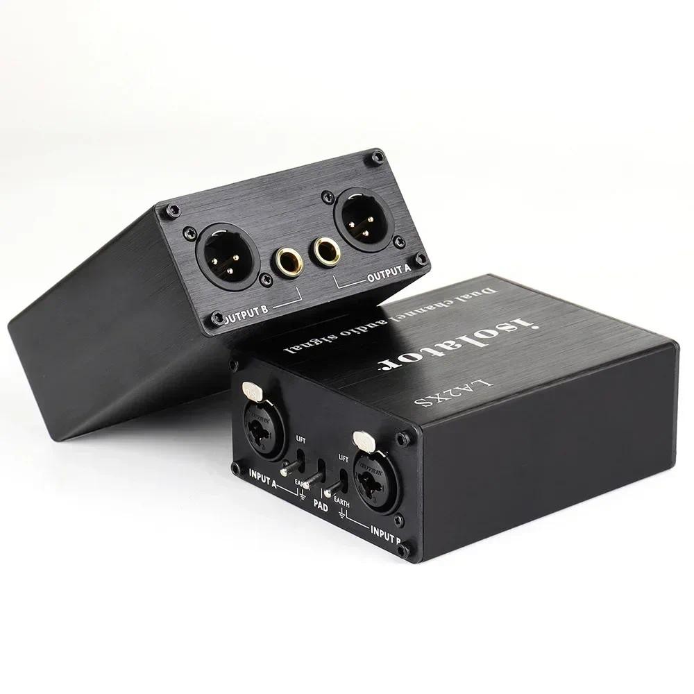 LA2XS Audio Isolator Dual RCA และ XLR ลดเสียงรบกวนกรองลดเสียงรบกวน Dual ...