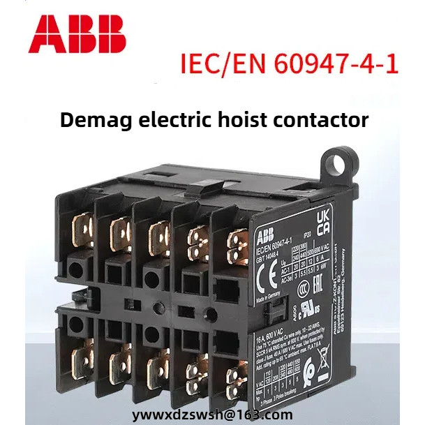 ABB Micro Contactor IEC/EN 60947-4-1 24V Wide Feet Demag Electric Gourd ...