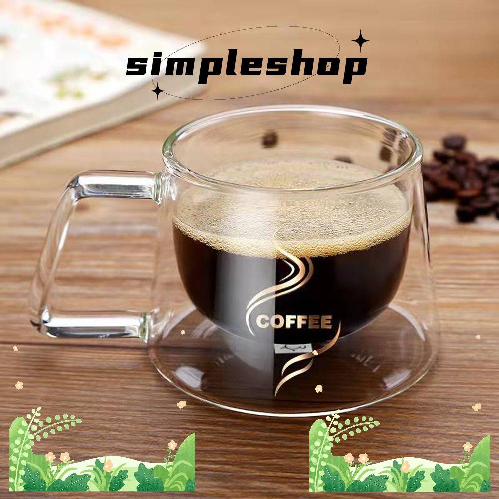 SIMPLESHOP 200ml แก้วอาหารเช้าแบบฉนวนผนังคู่ | Shopee Thailand